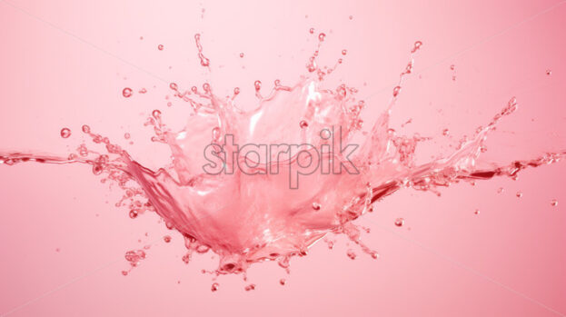 Pink juice water splash poster banner mock ups - Starpik Stock